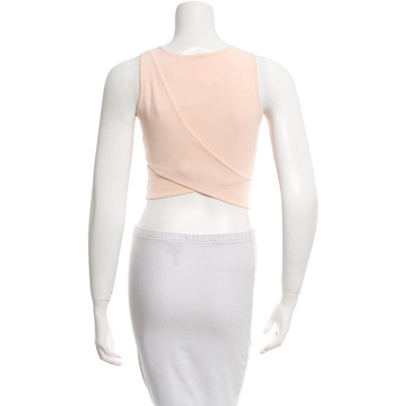 Jonathan Simkhai | Tops | Jonathan Simkhai Peach Cutout Crop Knit Top ...